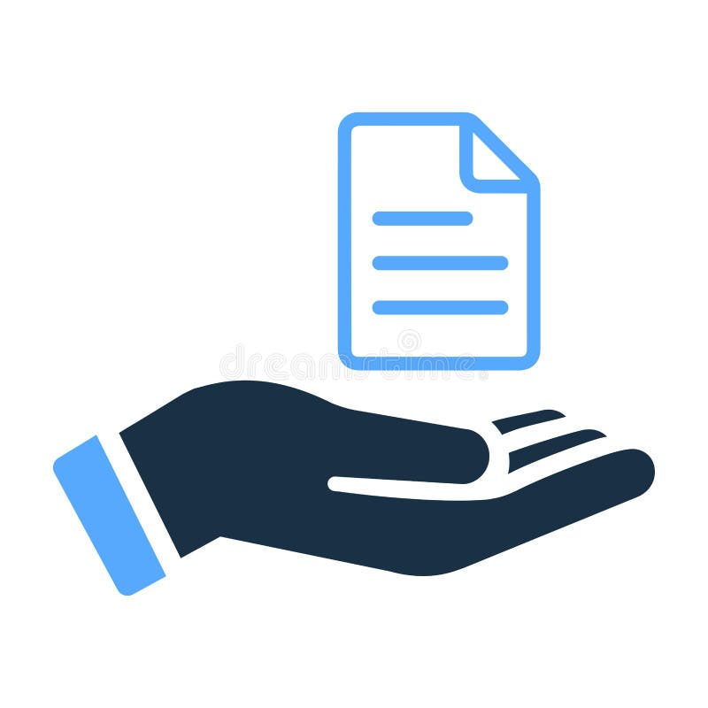 Document, Hand, File Icon. Editable Vector Graphics. Stock Vector ...