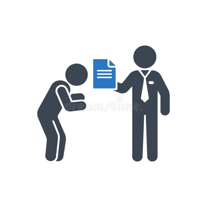 Document Handover Icon stock vector. Illustration of document - 350116992