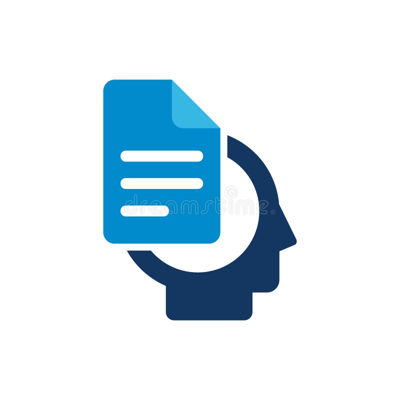Document Brain Logo Icon Design Stock Vector - Illustration of abstract ...