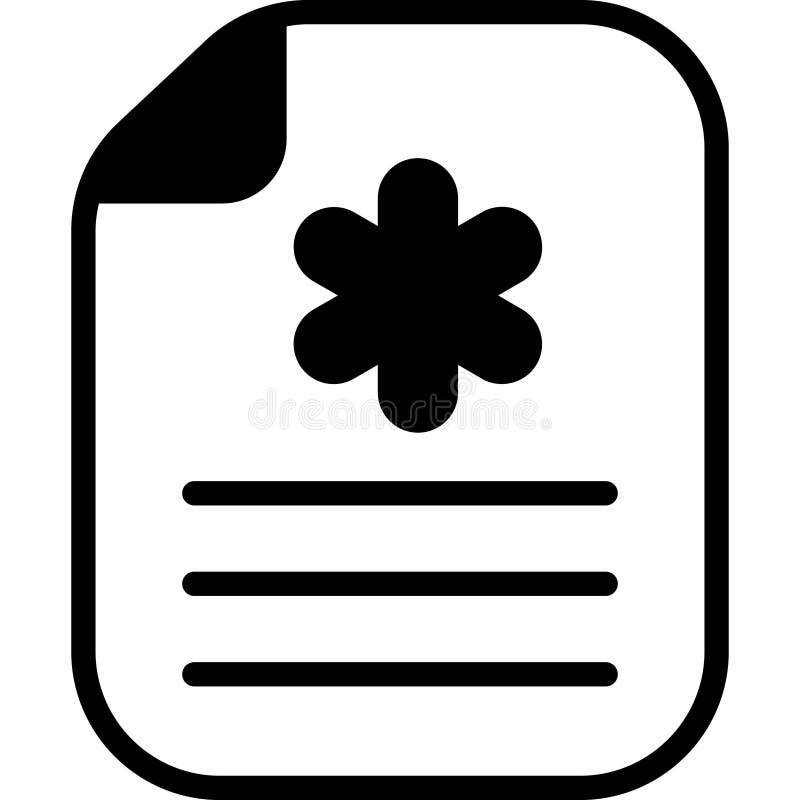 Document Healthcare Medical, Vector Graphic Illustration Icon Stock ...