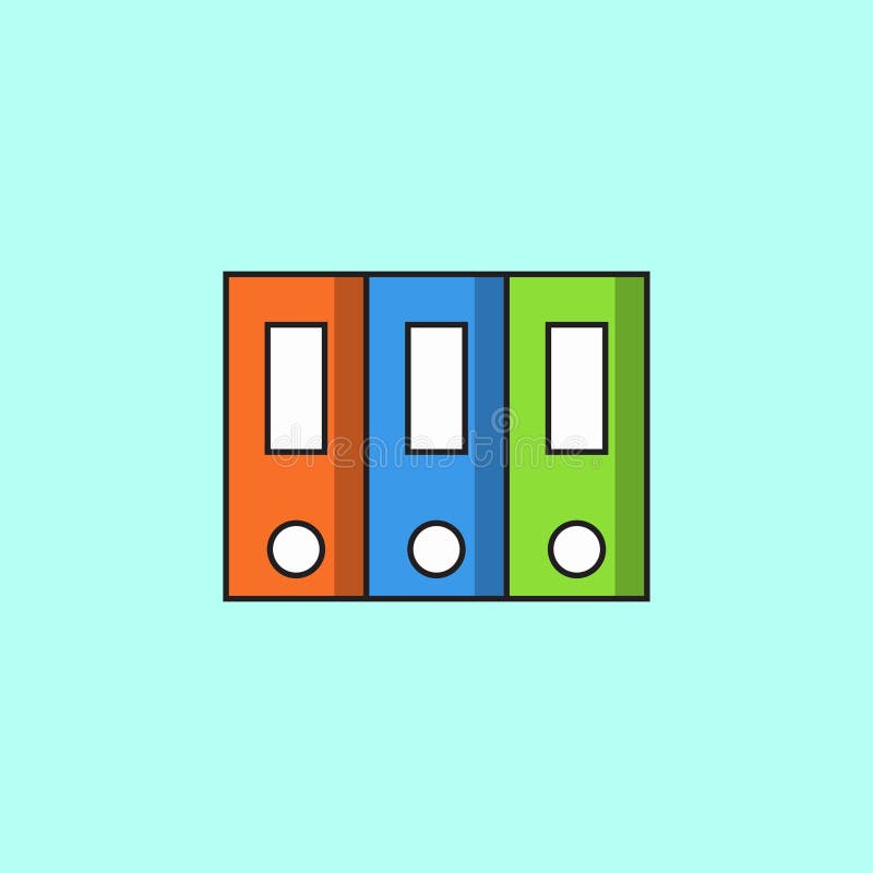 Document Holder Vector Illustration Graphics of Work Document Container ...