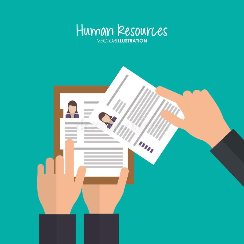 Human Resources Search Design, Vector Illustration Stock Vector ...