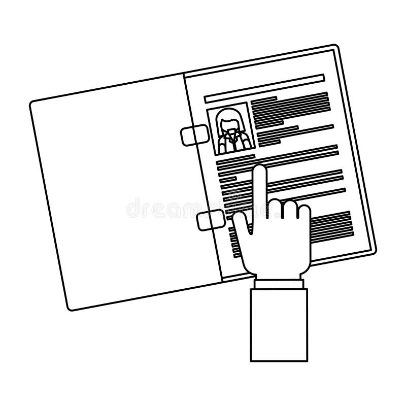 Document of Human Resources Design Stock Illustration - Illustration of ...