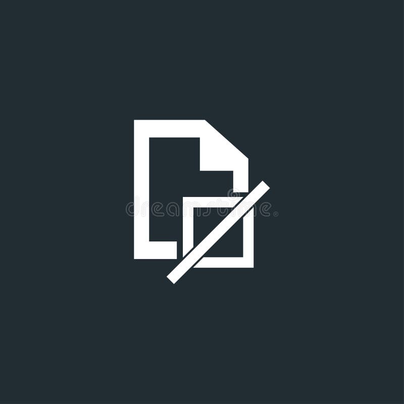 Document Inside Your Document is Deleted Icon Stock Vector ...