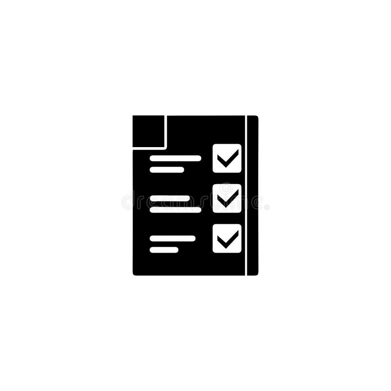Document Icon with Check and Cross Symbol Vector Illustration Stock ...