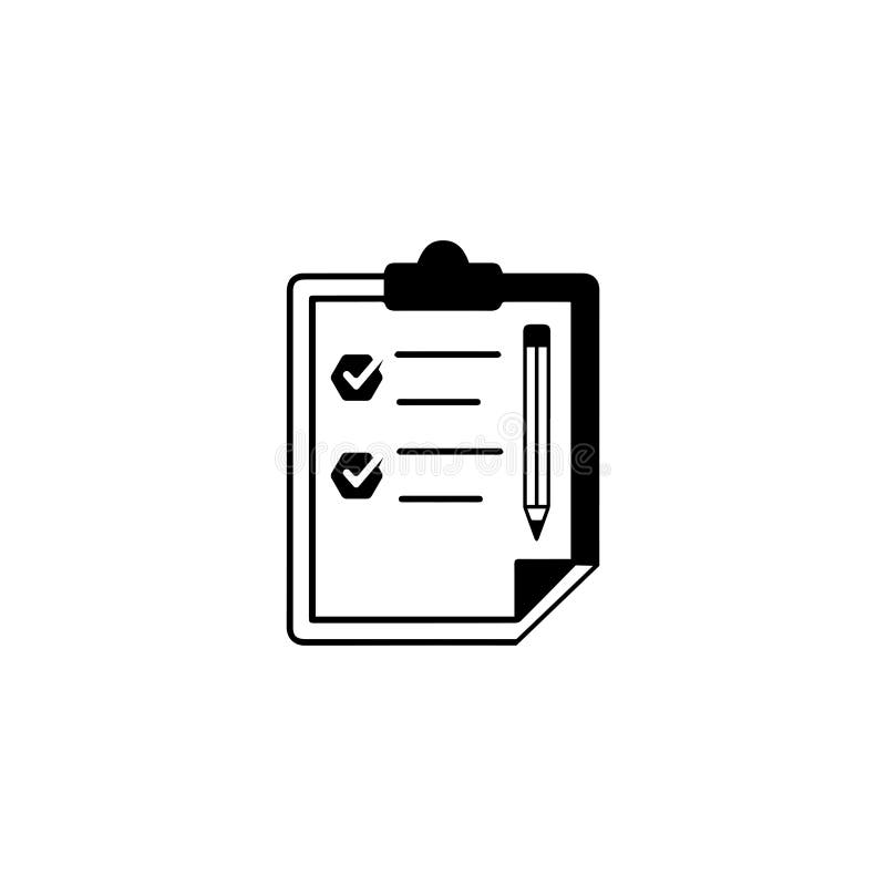 Document Icon with Check and Cross Symbol Vector Illustration Stock ...