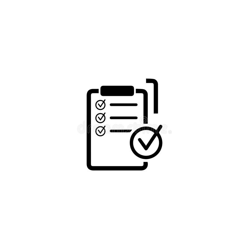 Document Icon with Check and Cross Symbol Vector Illustration Stock ...