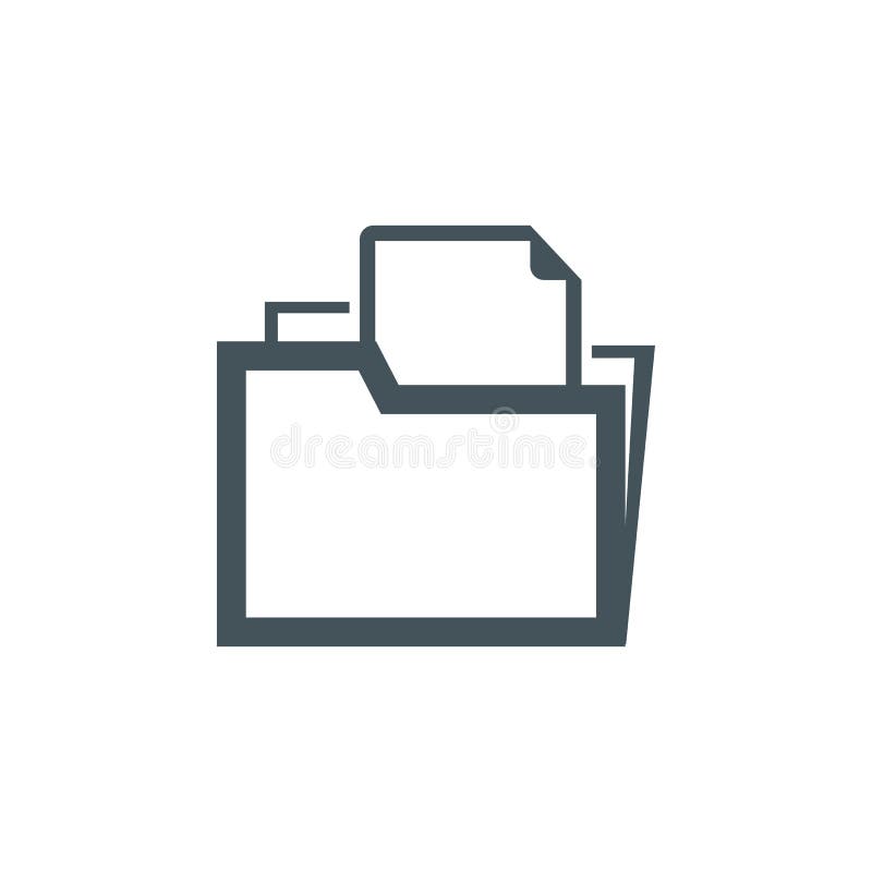 Document Icon , Data Icon Vector Stock Vector - Illustration of black ...