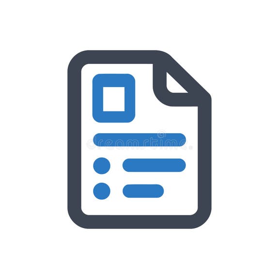 Document Icon stock vector. Illustration of report, symbol - 361702039