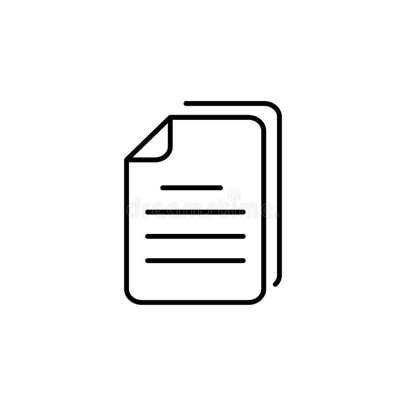 Document Icon in Flat Design. Vector Illustration Eps 10 Stock Vector ...