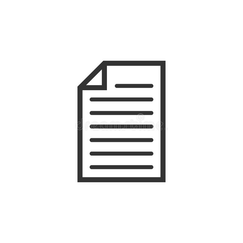 Document Icon Graphic Design Template Vector Stock Vector ...