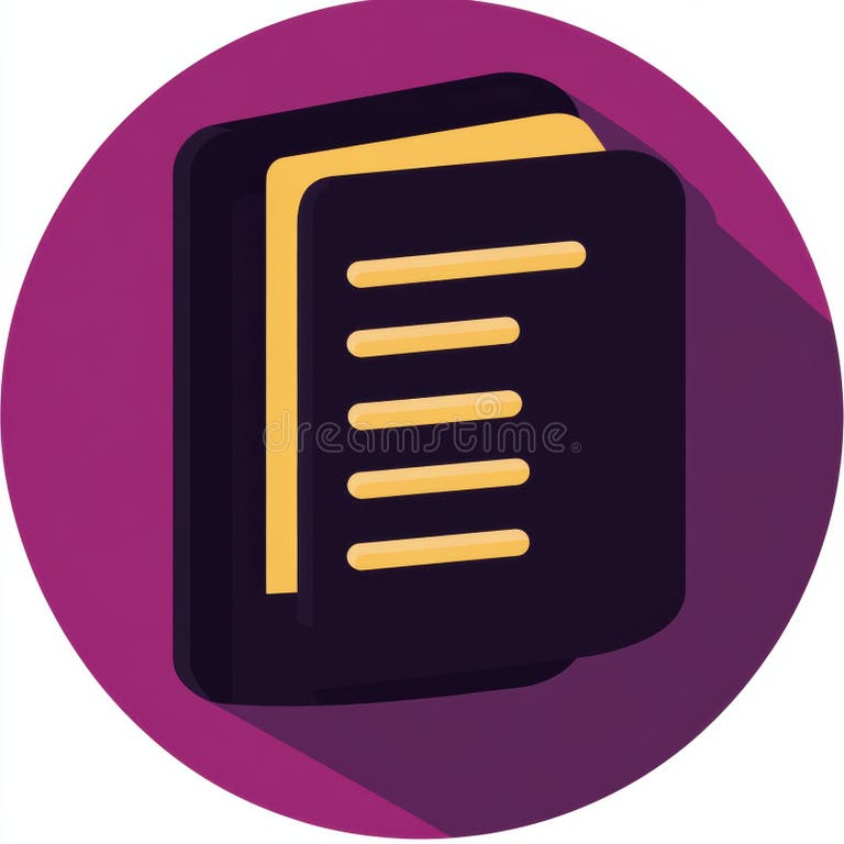 Document Icon stock illustration. Illustration of design - 367197644