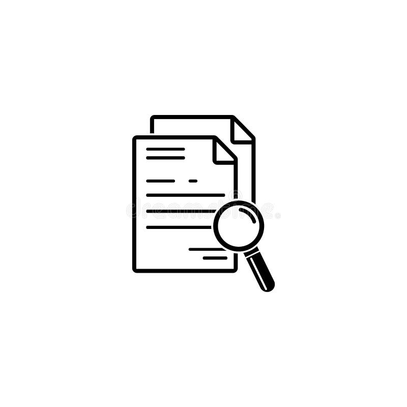 Document Icon Logo Vector Design Stock Vector - Illustration of note ...