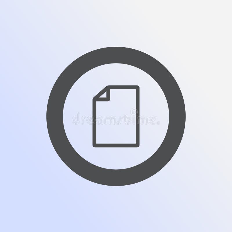 Document Icon. Page Icon. File Icon EPS 10 Stock Vector - Illustration ...