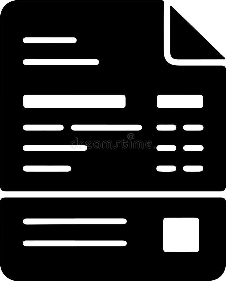 Document Icon: Printable Form Template Vector Graphic Stock Vector ...