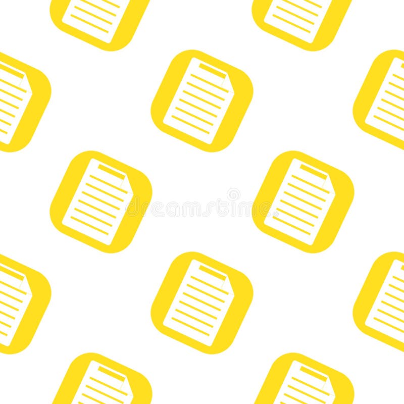 Document Icon. Blue Symbol on a White Background Stock Illustration ...