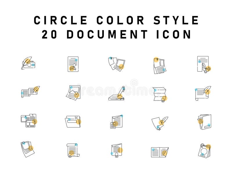 20 Collection of Document Icon, Folder, Paper, Checklist, Paper Ink ...