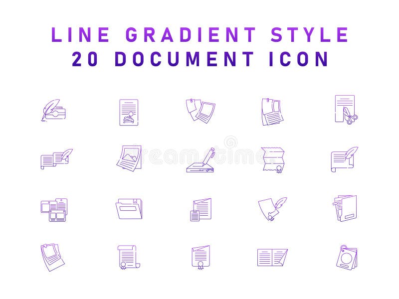 20 Collection of Document Icon, Folder, Paper, Checklist, Paper Ink ...