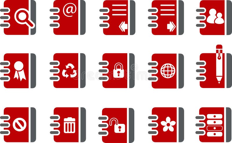 Document Icon Set stock vector. Illustration of internet - 8984334