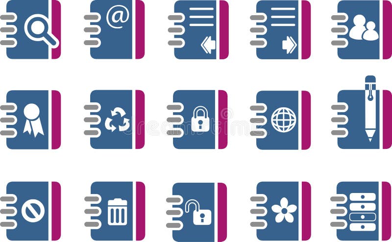 Document Icon Set stock vector. Illustration of previous - 9854062