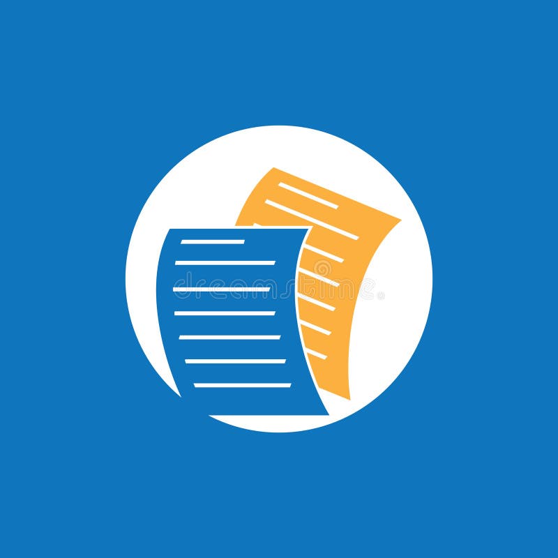 Document Icon and Symbol Vector Template Illustration Stock Vector ...