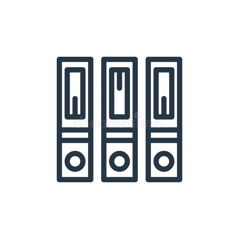 Document Icon Vector from Bank and Finance Concept. Thin Line ...