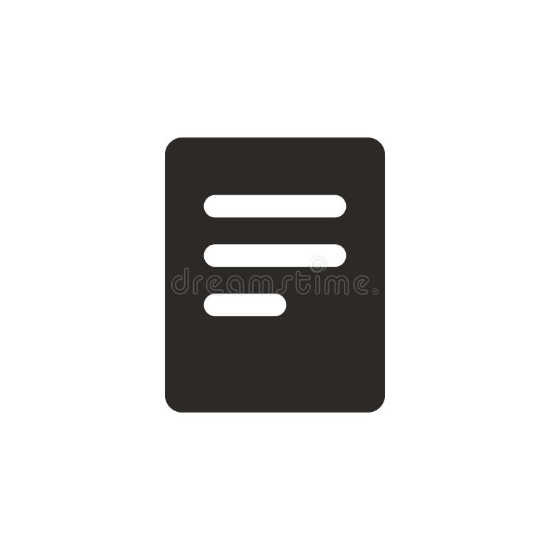 Document Icon - Vector. Simple Element Illustration from UI Concept ...