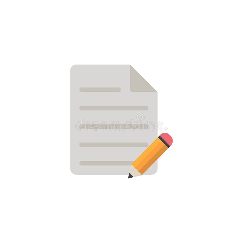 Document Icon Vector, Solid Illustration, Pictogram Isolated on Stock ...