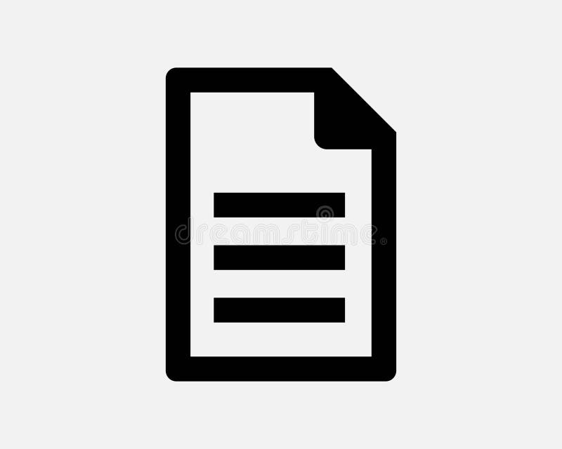 Word Document Icon Paper File Page Note Memo Text Doc Contract Message ...