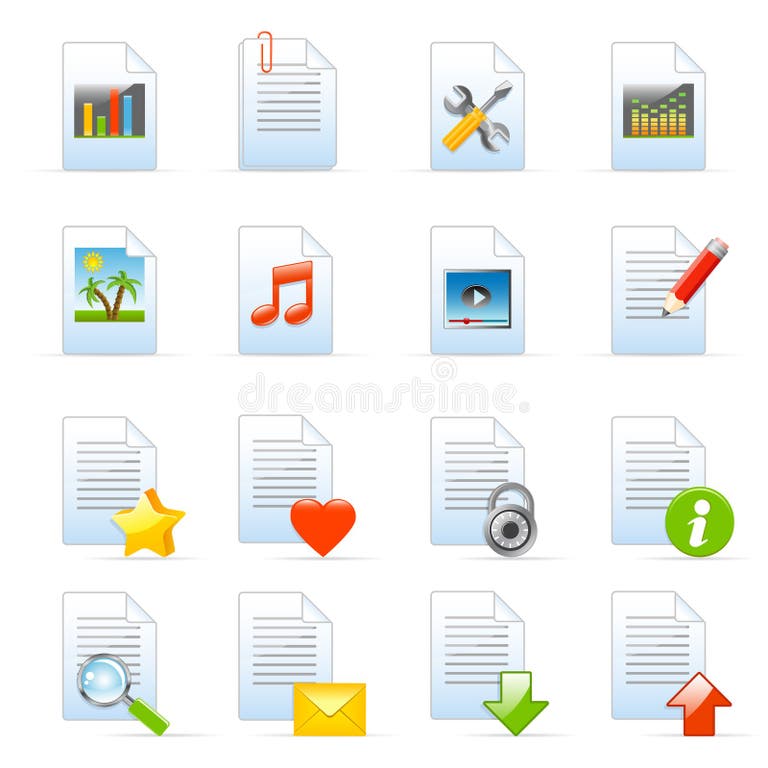 Document Icons Formats Stock Illustrations – 937 Document Icons Formats ...