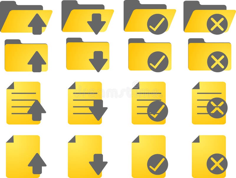 Icon of document and lens stock vector. Illustration of glass - 10688874