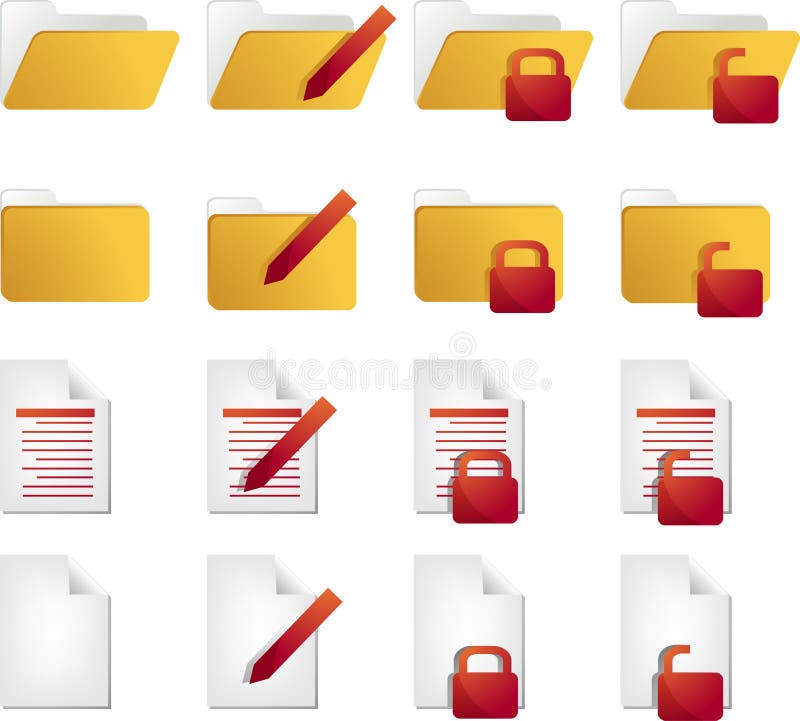 Document icons stock illustration. Illustration of software - 8490278