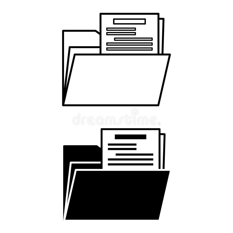 Document Icons. stock vector. Illustration of simple - 356168443