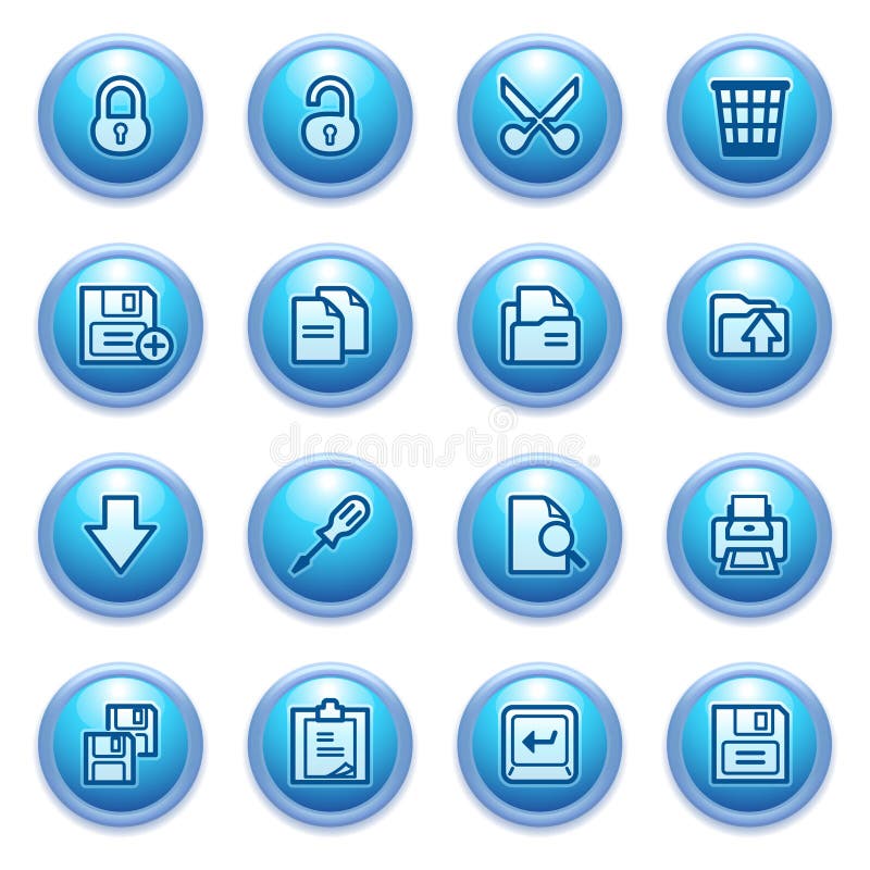 Buttons collections stock illustration. Illustration of multimedia - 719285