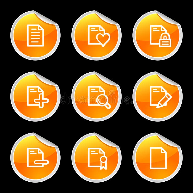 Sticker New Documents Stock Illustrations – 72 Sticker New Documents ...