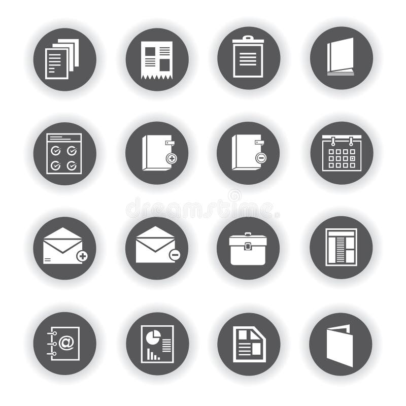 Document icons stock illustration. Illustration of documentary - 37060725