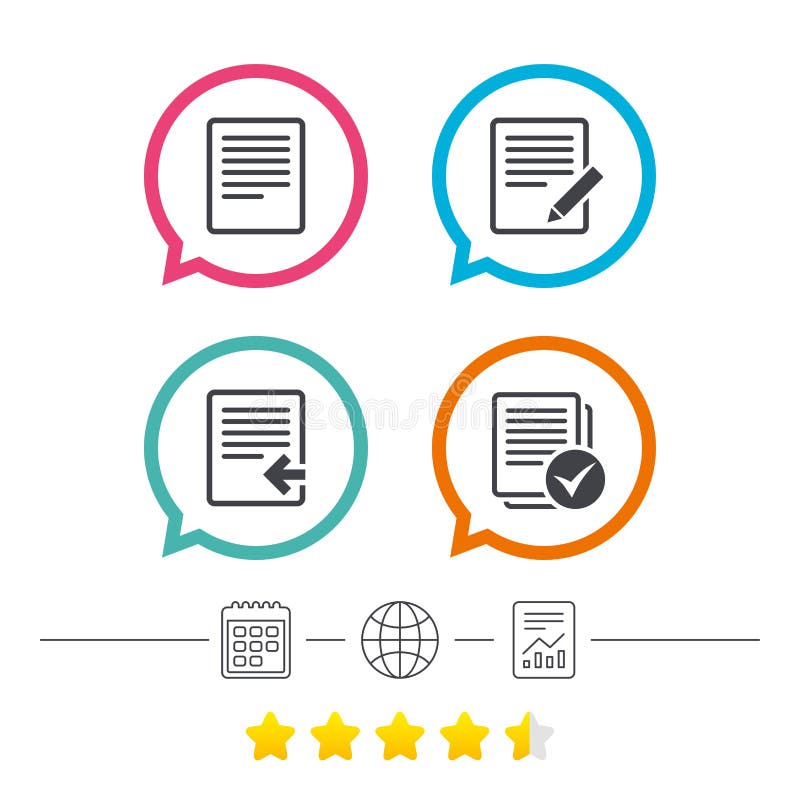 Document Icons. Upload File and Checkbox. Stock Vector - Illustration ...