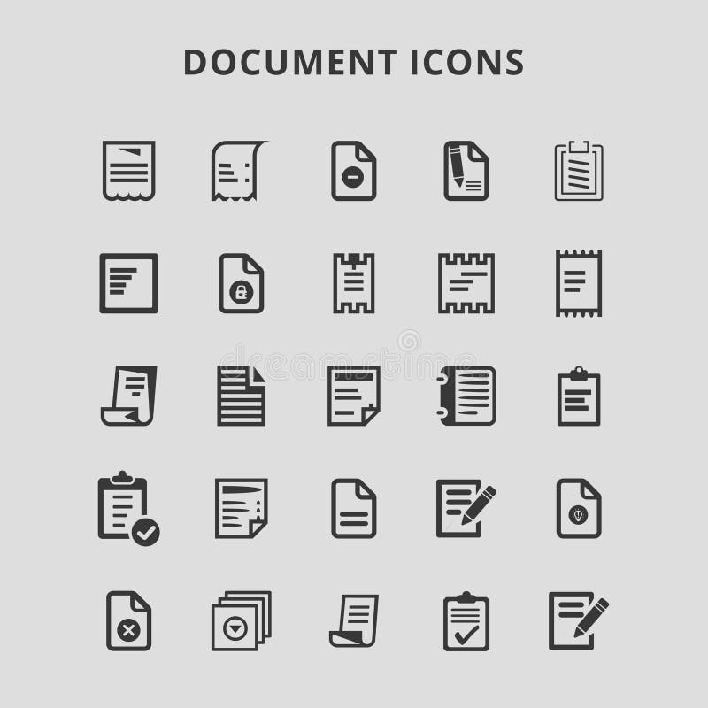 Document Icons stock vector. Illustration of port, isolated - 120544657
