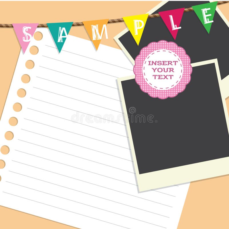 Document and Instant Photographs Template. Vector Illustration ...