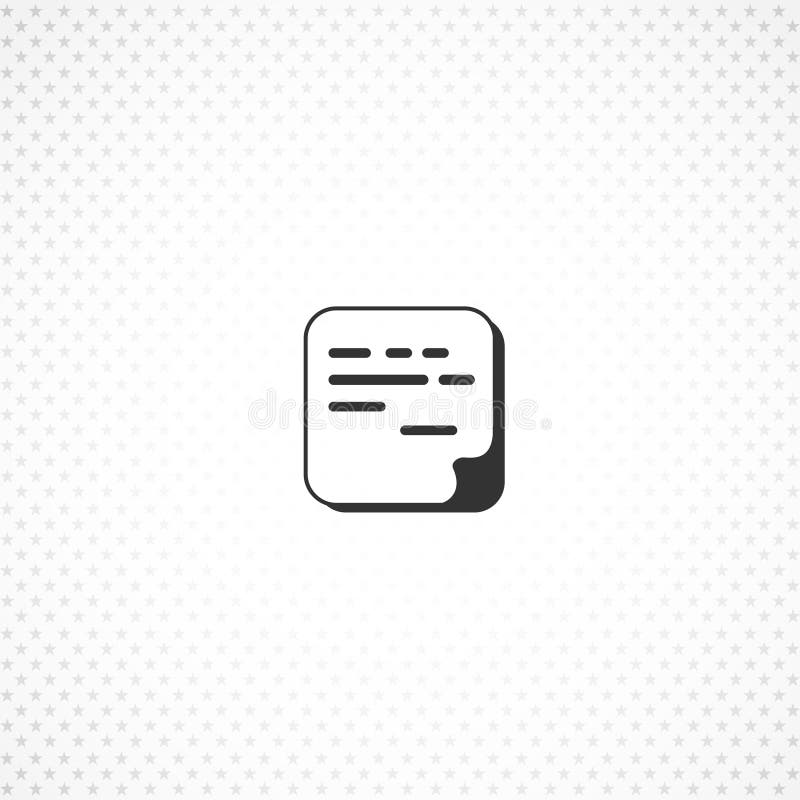 Document Isolated Solid Icon Stock Vector - Illustration of archive ...