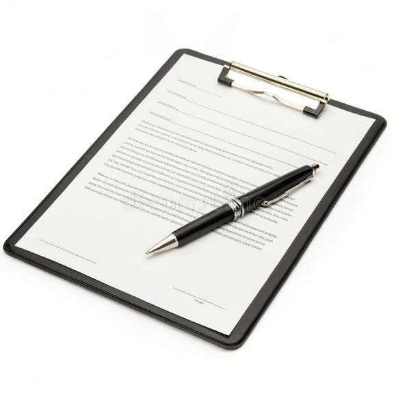 Document Isolated on White Background Stock Illustration - Illustration ...