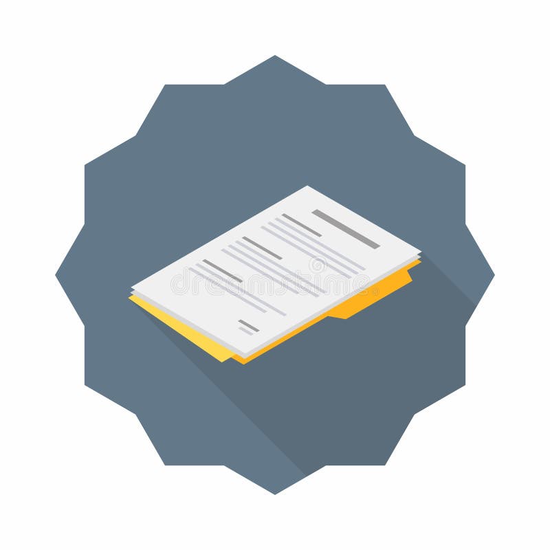 Document Isometric Left View Icon Vector Isometric Stock Vector ...