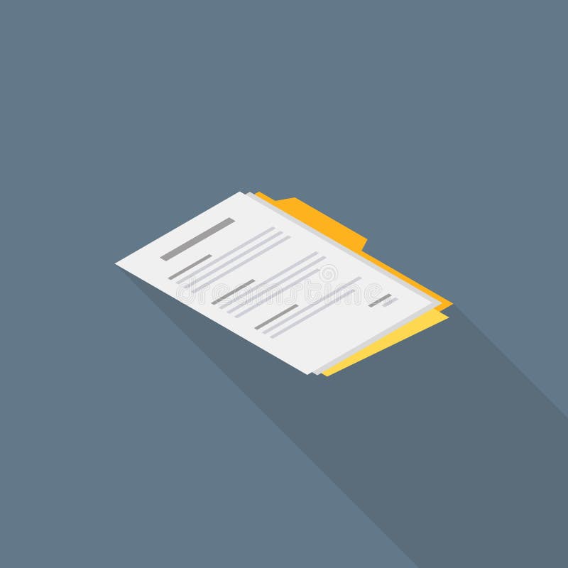 Document Isometric Right View Icon Vector Isometric Stock Vector ...