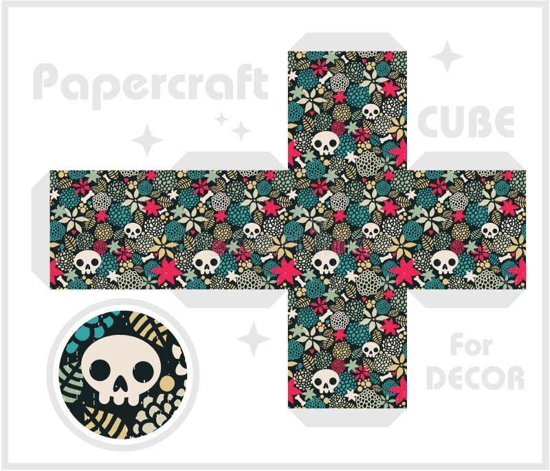 Document Kubus Voor Kinderenspelen En Decoratie. Vector Illustratie ...