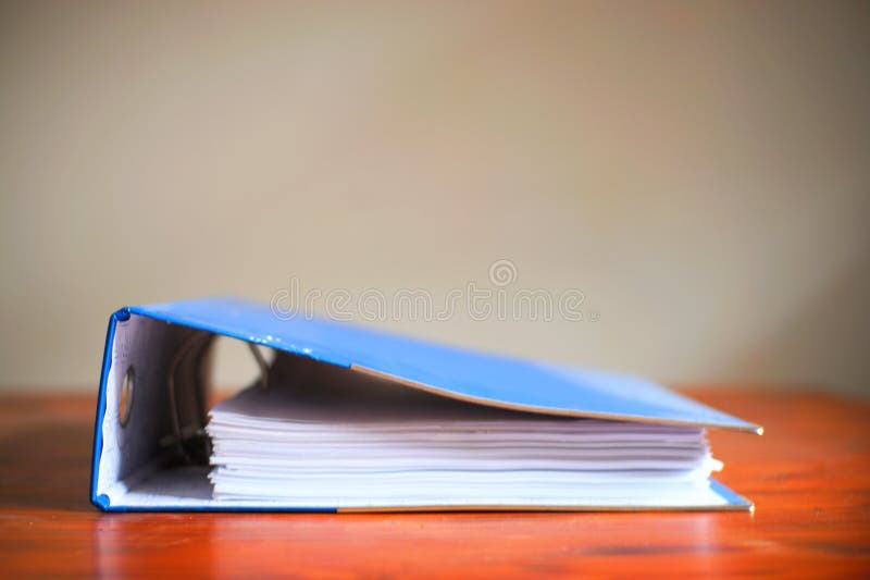 A Document Lay on the Table. Stock Image - Image of closeup, stack ...