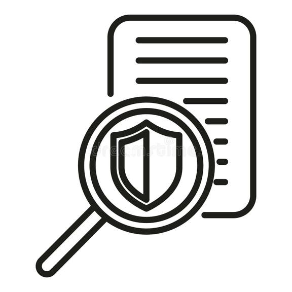 Document Liability Icon Outline Vector. Money Policy Stock Vector ...