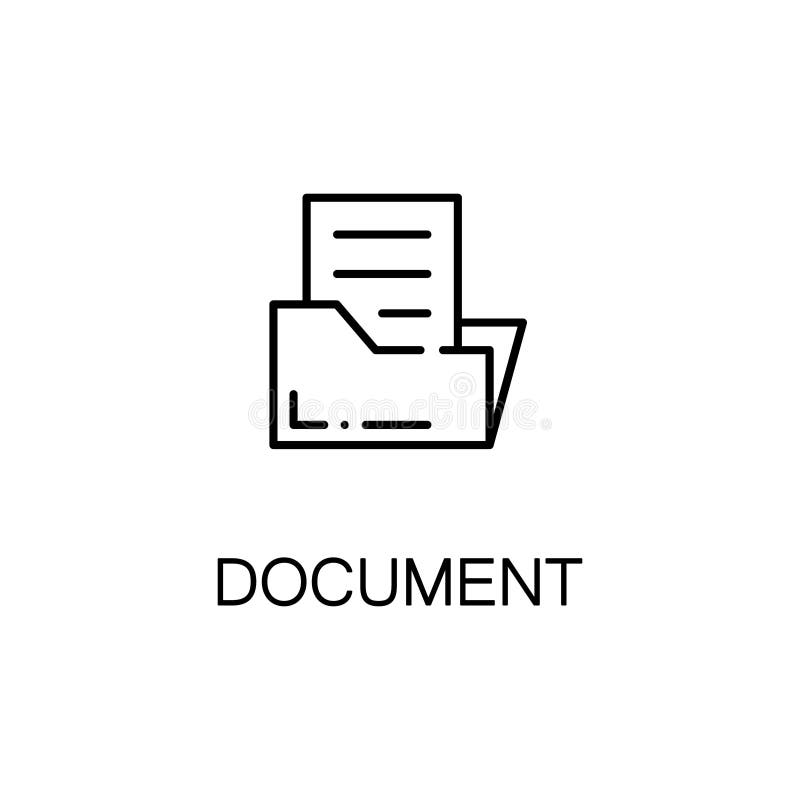 Document line icon stock vector. Illustration of internet - 84321580