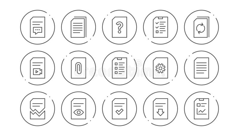 Document Line Icons. Report, Checklist and Download File. Linear Icon ... Document Line Icons. Report, Checklist and Download File. Linear Icon ...