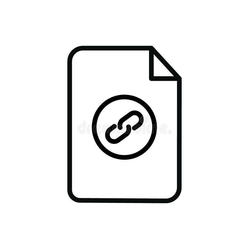Document link icon stock vector. Illustration of design - 330179022