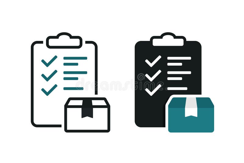 Document List Package Delivery. Illustration Vector Stock Vector ...